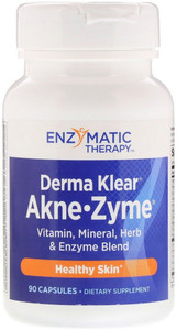 Enzymatic Therapy Derma Klear Akne • Zyme, Healthy Skin, 90 Capsules ...