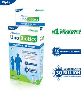 Cipla ActivStart Unobiotics With 5X more Probiotic Activity -Probiotic ...