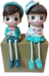 Nimkar's Cute Doraemon Hanging Leg Couple Decorative Showpiece - 23 cm ...