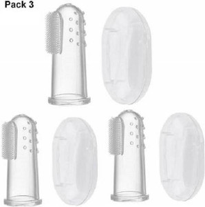 Bundle and Bliss Baby Silicone Finger Toothbrush Babies Finger Tooth ...