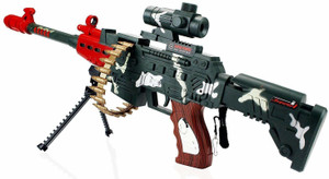 ASU Musical Army Style Toy Gun for Kids with Music, Lights and Laser ...
