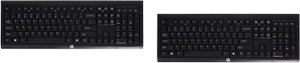HP K2500 Wireless Keyboard ( Black ) Pack Of 2 Wireless Standard Laptop ...