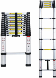 Inditradition Ultra-Stable Telescopic Ladder, Folding Step Ladder ...