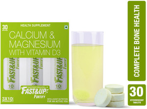 FAST&UP Fortify effervescent tablets 500mg Calcium & Magnesium with ...