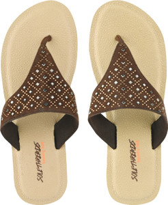 SOLETHREADS REBEL Women SQUISHY Supersoft, BEIGE Flip Flops - Buy ...