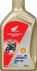Shell 550052895 Shell Advance Honda 10W30 MA (900ML) Synthetic Blend ...