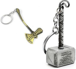 ZYZTA Combo of Silver Thor Hammer Key Chain Price in India - Buy ZYZTA ...