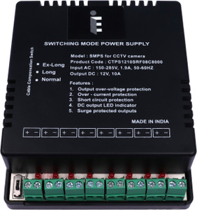 eiems 8 channel power supply smps for CCTV camera 120 Watts PSU - eiems ...
