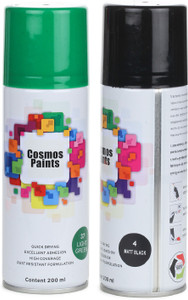 Cosmos Paints Black Spray Paint 200 ml Price in India - Buy Cosmos ...