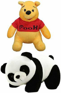 Tiddlewish Soft Lovable Hugable Combo Teddy bear Poo With Panda-1/2 ft ...