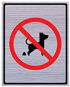 ArtLab Sign I No-Pooping I Poop Free Zone I Home/Street Sign I ...