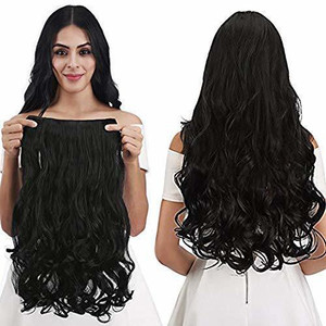SSPBS 5 Clip 1 Piece Curly Extensions for Women and Girls , 22 Inch 150 ...
