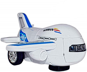The Giftway 2 In 1 Airbus Sound And Light Airbus Deformation Airplane ...