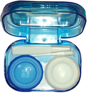 Crystal Eye contact lens case solution combo box kit(pack of 1) multi ...