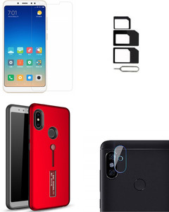 Naitikul Sim Card Tray Accessory Combo for Redmi Note 5 Pro, Tempered ...