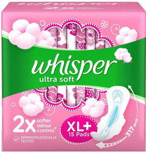 Whisper Ultra Soft XL+15 Sanitary Pad Sanitary Pad | Buy Women Hygiene ...