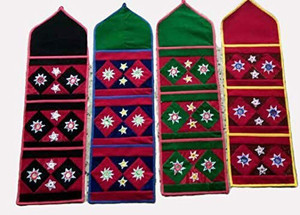 Ayush Crafts Wall Hanging Velvet Cloth Wall Decor Letter Holder Pack of ...