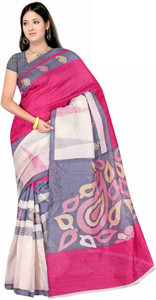 Buy Jhalak Woven, Self Design, Plain, Printed Daily Wear Cotton Silk ...