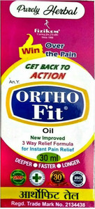 ORTHO FIT OIL Back pain reliever, Joint Pain reliever, Knee pain ...