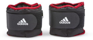 ADIDAS Adjustable Ankle Weights - 1kg Black Ankle & Wrist Weight - Buy ...