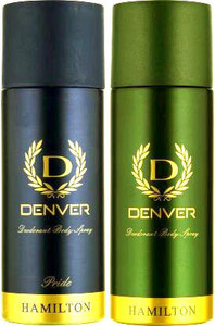 DENVER HAMILTON PACK OF 2 BLUE , GREEN Body Spray - For Men & Women ...