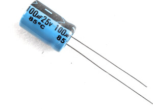 Hira Electronic 100uF 25 Volt Electrolytic Capacitor Electronic ...