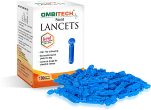 AMBITECH high premium round lancet Glucometer Lancets Price in India ...