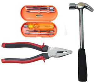 Toolhub Smart Tools Cutting Plier, Screwdriver Set, & Claw Hammer, Hand ...