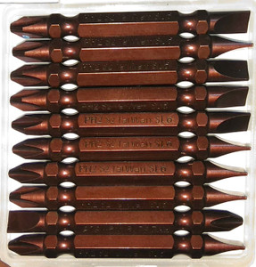 h9 1/4" Hex Shank Double End Magnetic Magnet Cross and Minus Head ...