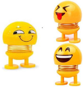 india fun zone Smiley Design Car Dashboard Show Spring Toy Emoji Pack ...