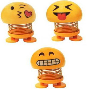 india fun zone Spring Bouncing Emoticon Figure Funny Cute Emoji Bobble ...