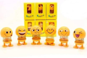 india fun zone premium Smiley Spring Doll 6 Pcs pack Cute Emoji Bobble ...