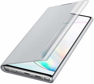 Midkart Flip Cover for Samsung Galaxy Note 10 Silver Flip Case with ...