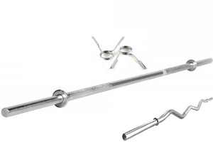 produman 5ft and 3 ft. (22mm THICK) with Rod LOCKS Weight Lifting Bar ...