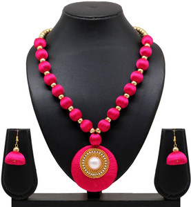 Jewel99 Jute Pink Jewellery Set Price in India - Buy Jewel99 Jute Pink ...