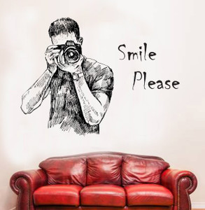 fuzzy 55 cm Camera Man Self Adhesive Sticker Price in India - Buy fuzzy ...