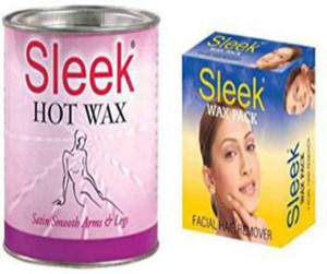 Sleek Hot Wax 600 gms + Facial Wax pack Wax - Price in India, Buy Sleek ...