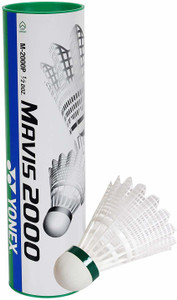 YONEX Mavis 2000 White Nylon Shuttle - White - Buy YONEX Mavis 2000 ...