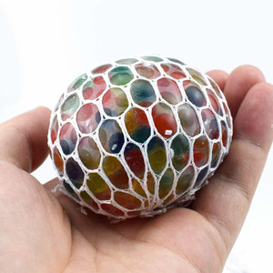 Quinergys ™Mesh Squishy Ball, Rubber Stress Relief Squeezing Soft ...