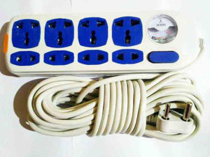 Exotic Mall 8 Way Port Buster Multi Pin Socket Surge Spike Protector ...
