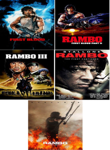All 5 Parts of Rambo (Rambo: First Blood Part 1 & 2, Rambo 3 & 4, Rambo ...