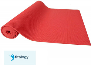 Fitalogy Red Yoga Mat Red 6 mm Exercise & Gym Mat - Buy Fitalogy Red ...