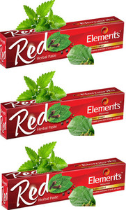 Element Red Herbal Toothpaste 150 gms (Combo of 3) Toothpaste - Buy ...