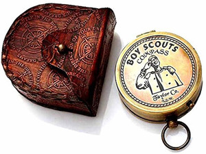 Roorkee Instruments India American Boy Scouts Compass with Scout Oath ...