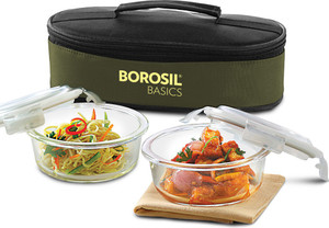 Flipkart.com | Borosil Basics ICYS2BSC40HE 2 Containers Glass Office ...