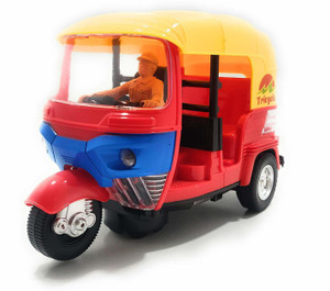 Compify Auto Rickshaw Battery Operated Toy with Sound & Flashing Light ...