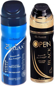 Al Nuaim Zatak & Open Black No Alcohol Deo Deodorant Spray - For Men ...