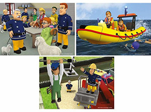 Jumbo Games Fireman Sam Trio Jigsaw Puzzles - Games Fireman Sam Trio ...