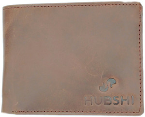 Hubshi Men Casual Brown Genuine Leather Wallet Brown - Price in India ...