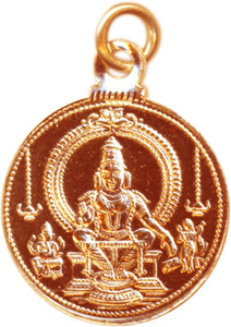 SUBHASHINI Lord Ayyappa With Ganesh And Kartikeya Pendant Locket Copper ...